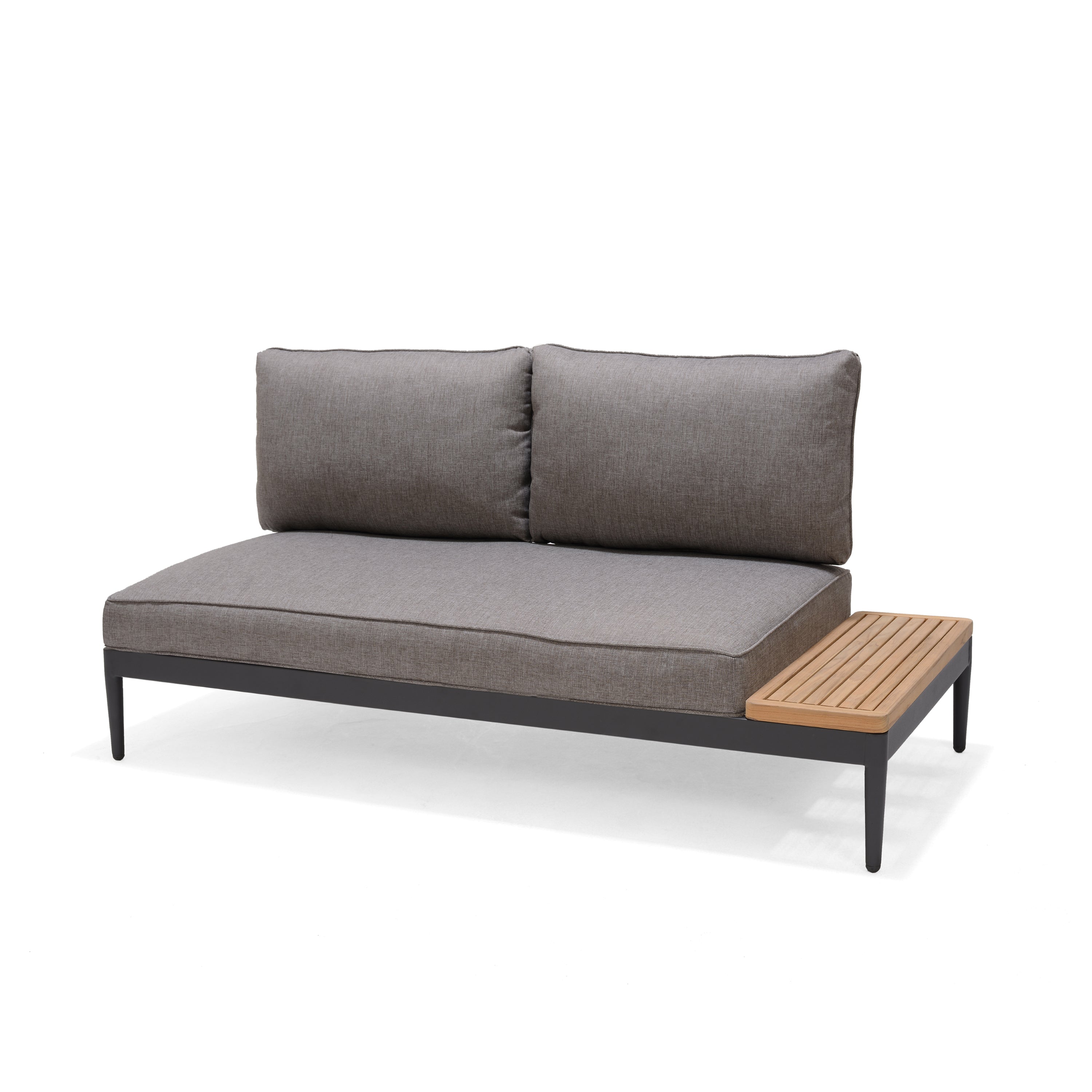 Topaz Aluminum Grey 2 Seater Sofa – International Home Miami